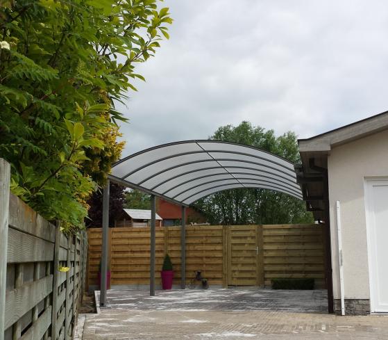 Carport met gebogen dak | Vermocarports